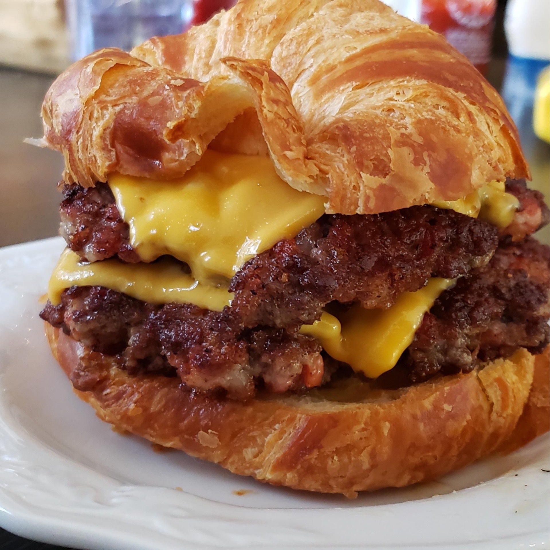 Croissant Burger | Smash Mouth Foods